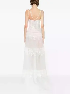 SAIID KOBEISY Lace Gown - White