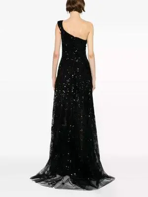 SAIID KOBEISY Off-shoulder Embroidered Dress
