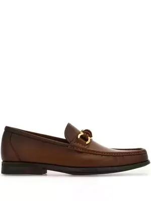FERRAGAMO Gancini Leather Loafers