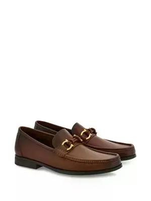 FERRAGAMO Gancini Leather Loafers