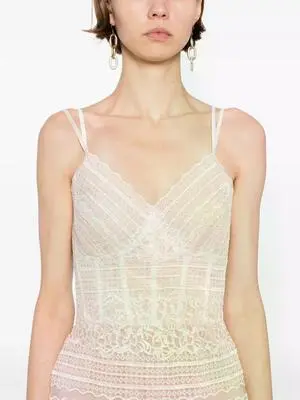 SAIID KOBEISY Lace Maxi Dress - Pink