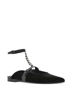 Munthe Chain-embellished Mules - Black