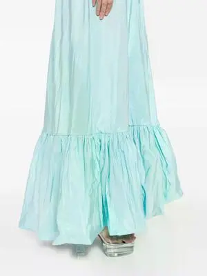 SAIID KOBEISY Taffeta Midi Dress - Blue