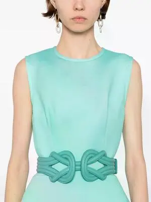 SAIID KOBEISY Ruffled Mini Dress - Green