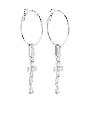 ELLEN CONDE Crystal-embellished Drop Earrings