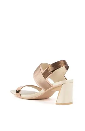United Nude Poly Soga Mid Heel Sandals - Cameo Mix