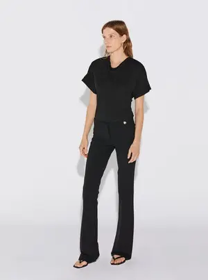 CALLAS MILANO Jules Stretch Jersey Fit And Flare Pant - Black