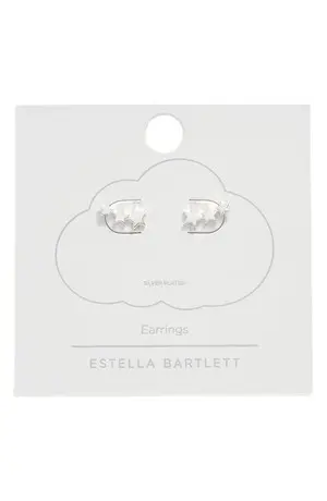 Estée Lauder Trio Star Ear Crawler Earrings - Silver Plated
