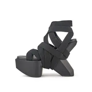 United Nude Boulder Bondage Platform Wedge Pumps