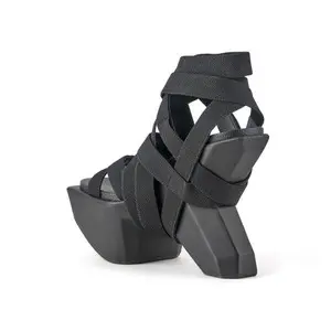 United Nude Boulder Bondage Platform Wedge Pumps
