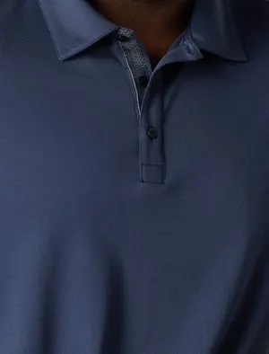 Robert Barakett Big & Tall Georgia Polo Shirt - Blue