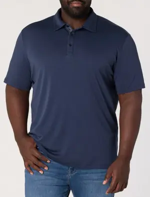 Robert Barakett Big & Tall Georgia Polo Shirt - Blue