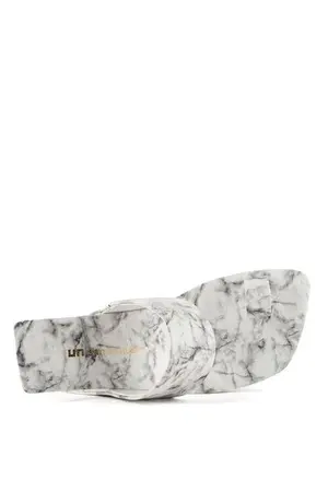 United Nude Loop Toe High Heel Sandals - White Marble