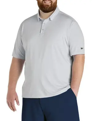 REEBOK Big & Tall Jacquard Tonal Polo Shirt
