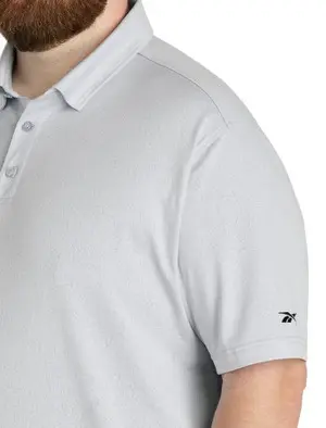 REEBOK Big & Tall Jacquard Tonal Polo Shirt