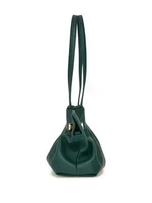 FERRAGAMO Ruched Shoulder Bag - Green