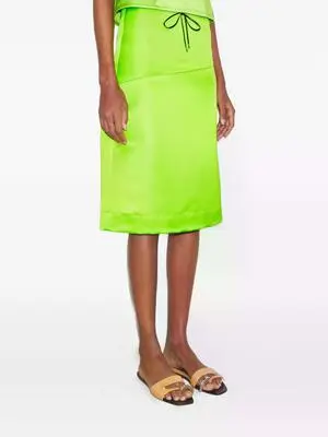 Tory Burch Satin Midi Skirt