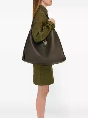 FERRAGAMO Leather Tote Bag - Grey