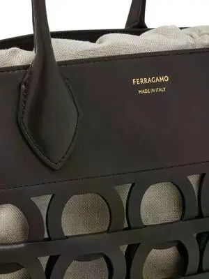 FERRAGAMO Gancini Cut-out Tote Bag