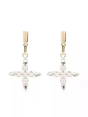 ELLEN CONDE Crystal-embellished Earrings - Gold