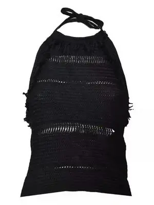 MARANT ETOILE Araliane Halterneck Top - Black