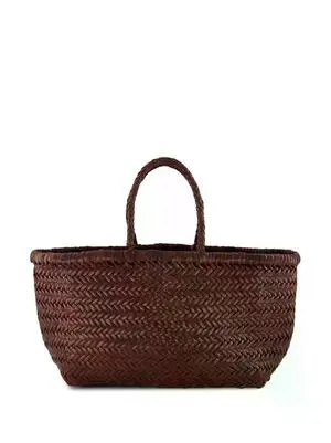 Dragon Diffusion Small Triple Jump Leather Handbag - Neutrals