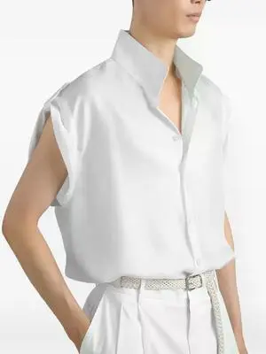 Dolce & Gabbana Hawaii Sleveless Shirt - White