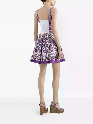Dolce & Gabbana Majolica-print Mini Dress