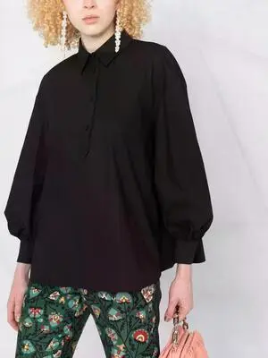 La DoubleJ Poet Button-placket Cotton Shirt