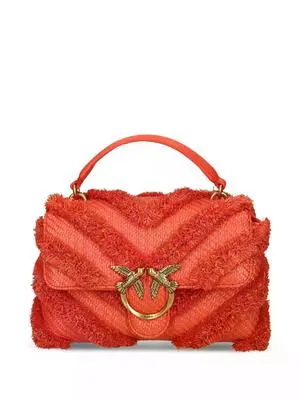 Pinko Fringed Chevron Shoulder Bag