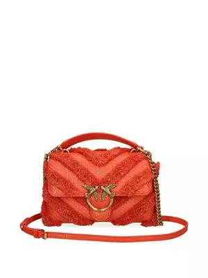 Pinko Fringed Chevron Shoulder Bag