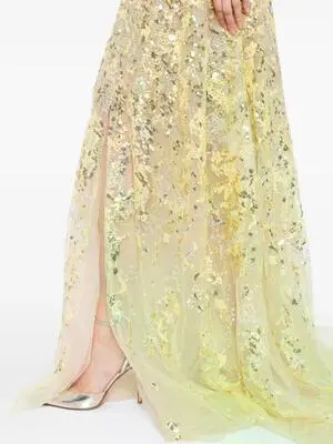 SAIID KOBEISY Off-shoulder Embroidered Dress