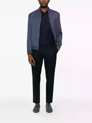 BOSS Zip-up Bomber Jacket - Blue