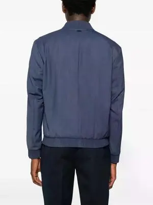 BOSS Zip-up Bomber Jacket - Blue