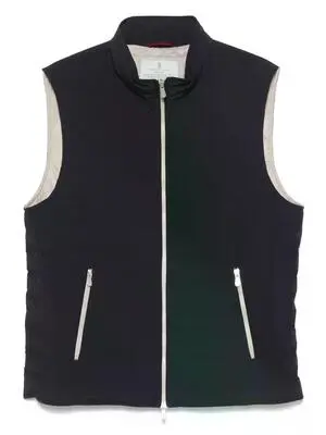 Brunello Cucinelli Quilted Gilet - Blue