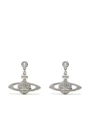 VIVIENNE WESTWOOD Crystal Orb Earrings - Silver