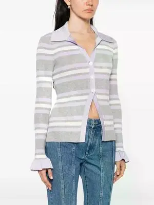 SELF-PORTRAIT Striped Cardigan