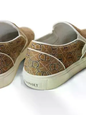TWINSET Monogram Slip-on Sneakers