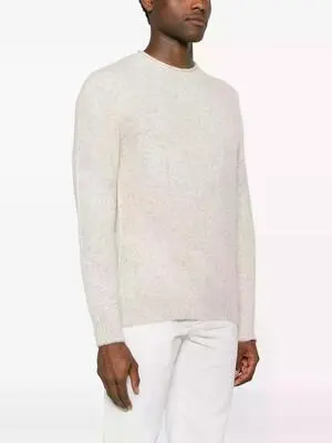 Brunello Cucinelli Mélange-effect Jumper - Grey