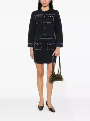 SELF-PORTRAIT Curved Charm Shoulder Bag