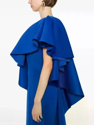 SAIID KOBEISY Ruffled Scuba Long Dress
