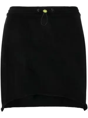 BARROW Drawstring-fastening Cotton Miniskirt
