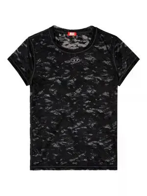 DIESEL® Lace-embroidered T-shirt
