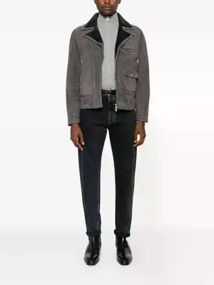Brunello Cucinelli Suede Biker Jacket