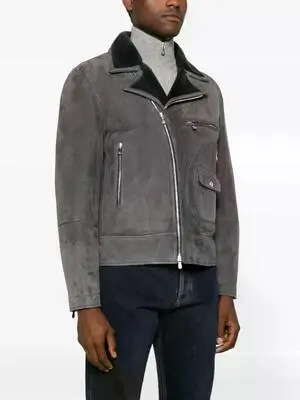 Brunello Cucinelli Suede Biker Jacket