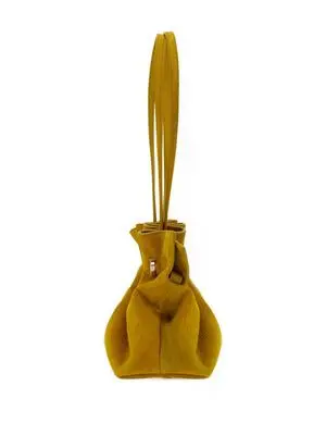 FERRAGAMO Suede Soft Shoulder Bag - Yellow