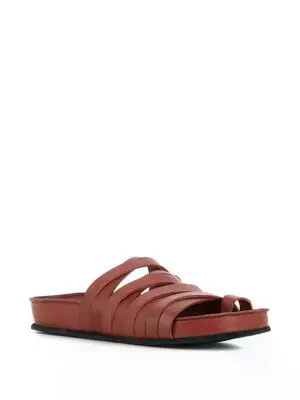 PANTANETTI Strap-detail Sandals - Brown