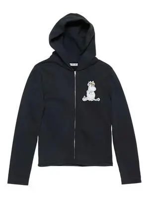 Acne Studios Zip-up Hoodie With Embroidered Applique