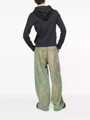 Acne Studios Zip-up Hoodie With Embroidered Applique