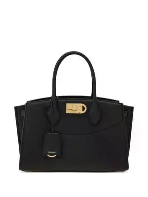 FERRAGAMO Structured Leather Tote